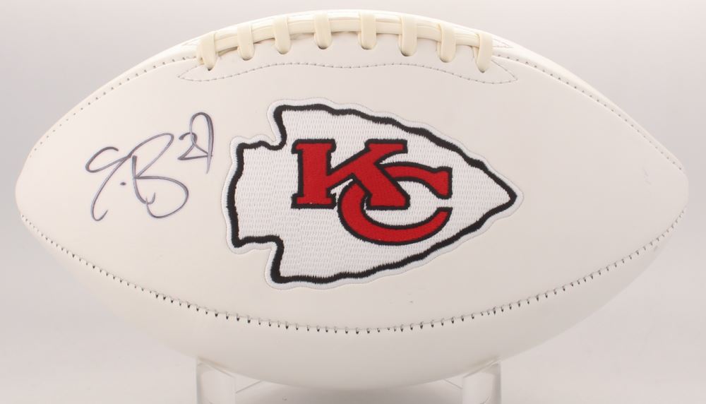 Eric Berry Signed Chiefs Logo Football (JSA COA)