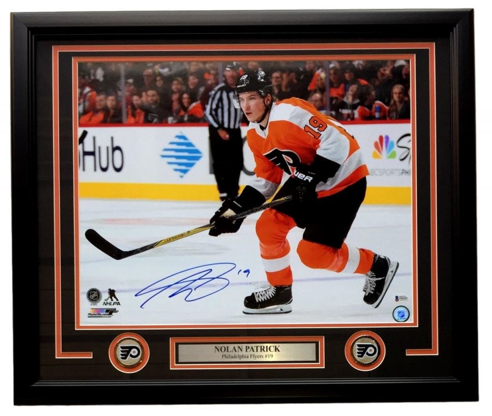 Nolan Patrick Signed Philadelphia Flyers 22x27 Custom Framed Photo ...