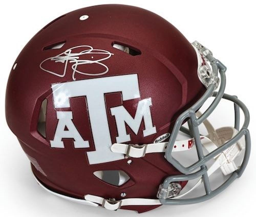 Johnny Manziel Signed Texas AM Aggies Full-Size Authentic On-Field ...