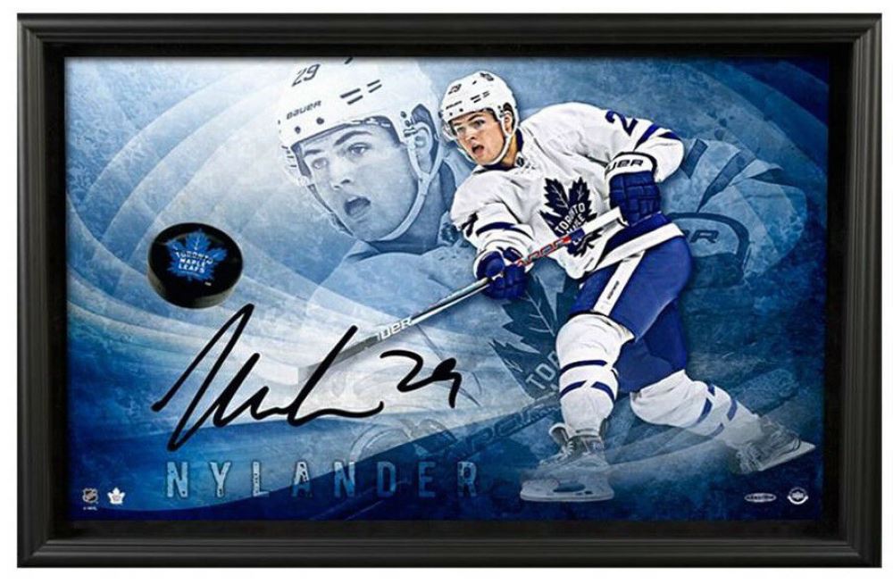 William Nylander Signed Maple Leafs 22x30 Custom Framed Limited Edition ...