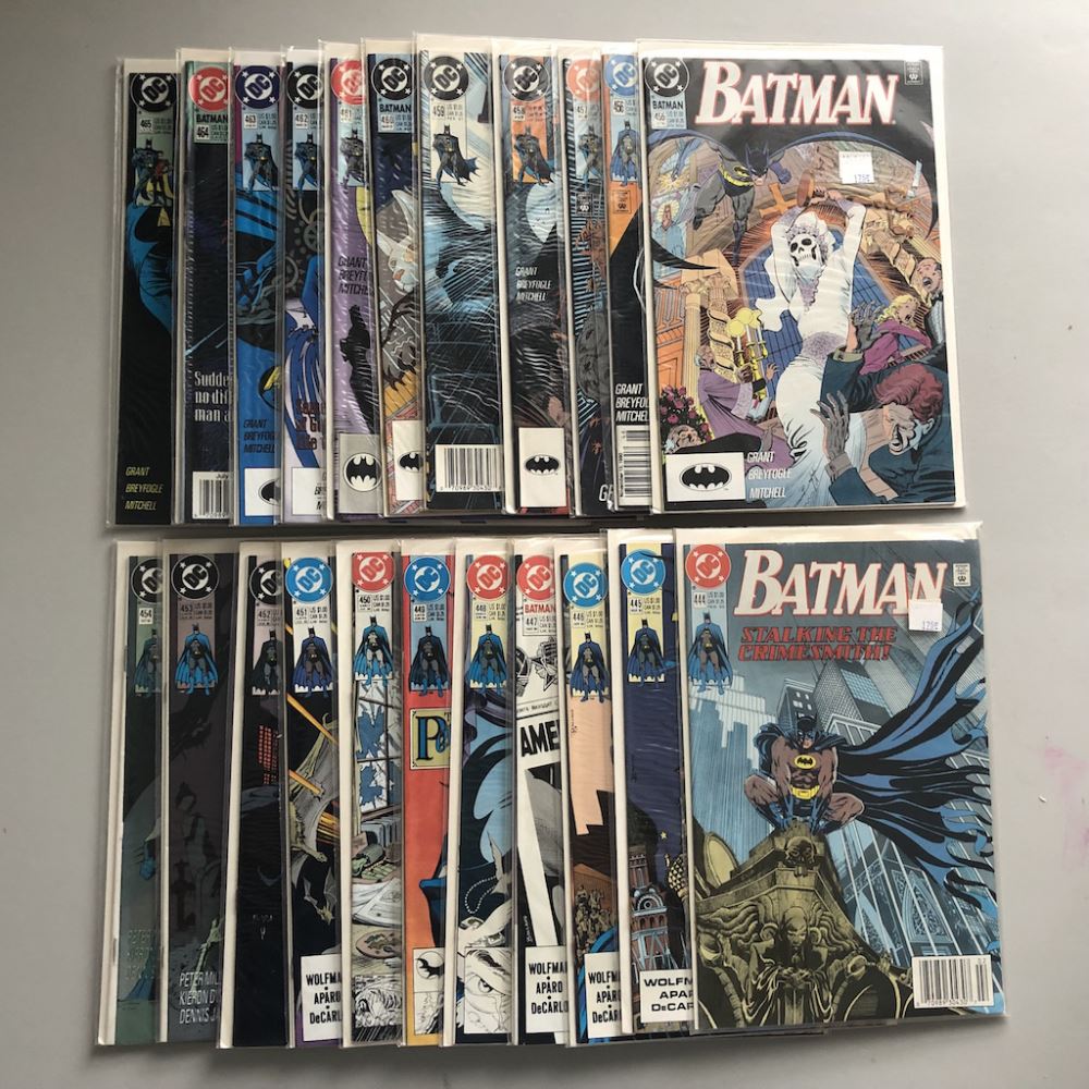 Lot of (114) 1990-1998 "Batman" DC Comic Books