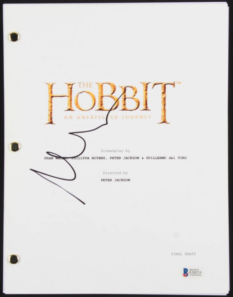 Martin Freeman Signed "The Hobbit: An Unexpected Journey" Movie Script ...
