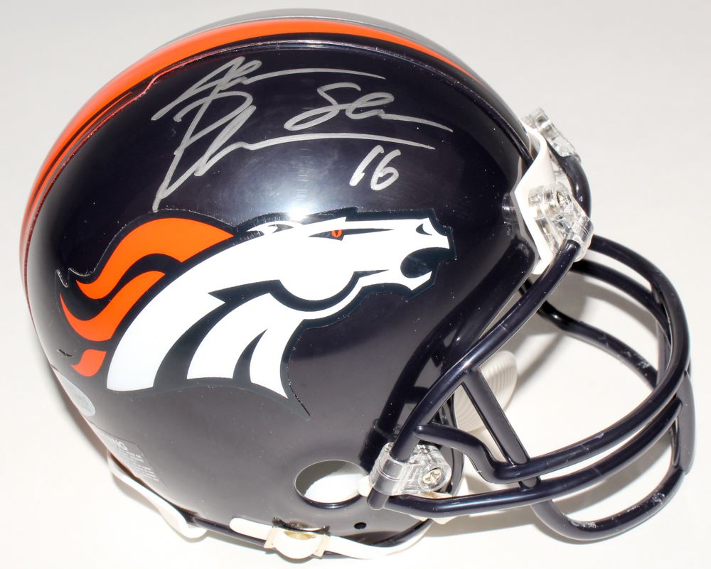 Jake Plummer Signed Denver Broncos Mini Helmet (Beckett COA)
