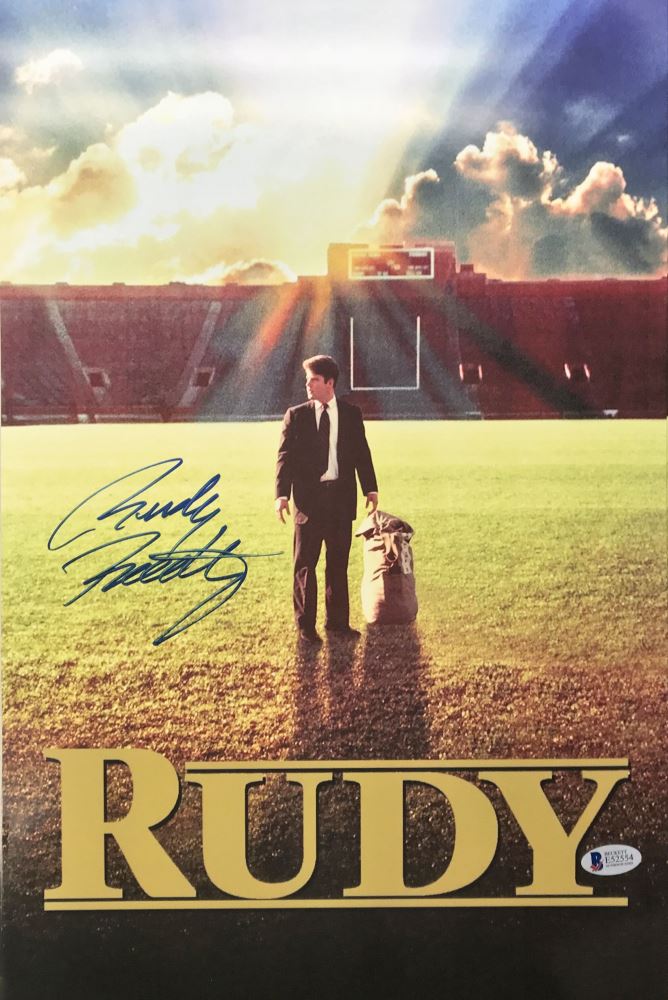 Rudy Ruettiger Signed "Rudy" 11x17 Photo (Beckett COA)