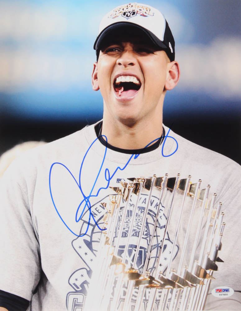Alex Rodriguez Signed New York Yankees 11x14 Photo (PSA COA)