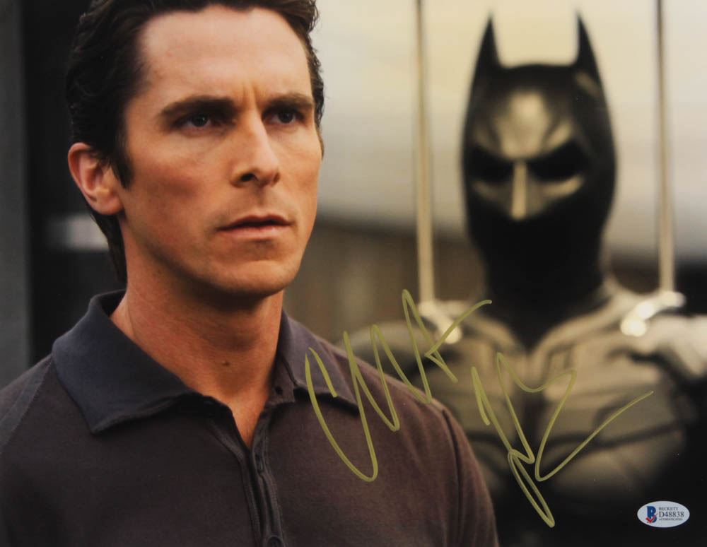 Christian Bale Signed "The Dark Knight" 11x14 Photo (Beckett COA)