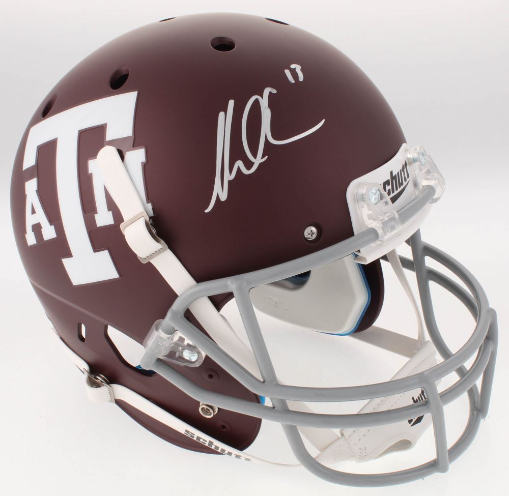 Mike Evans Signed Texas AM Aggies Custom Matte Maroon Full-Size Helmet ...