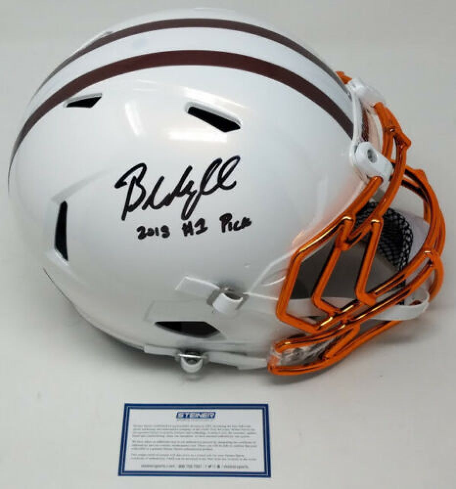 Baker Mayfield Signed LE Cleveland Browns Custom White Full-Size ...