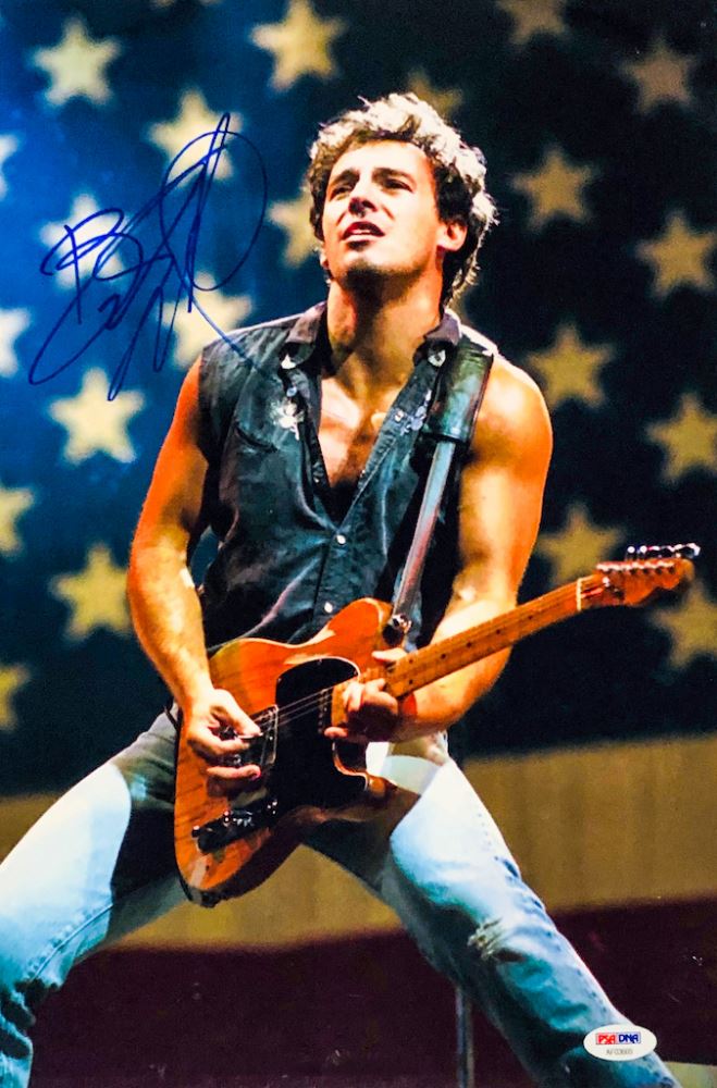 Bruce Springsteen Signed 11x17 Photo (PSA LOA)