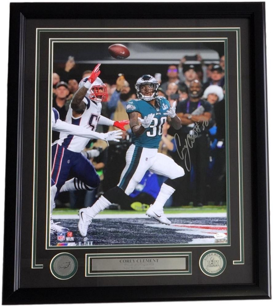 Corey Clement Signed Philadelphia Eagles 22x27 Custom Framed Photo ...