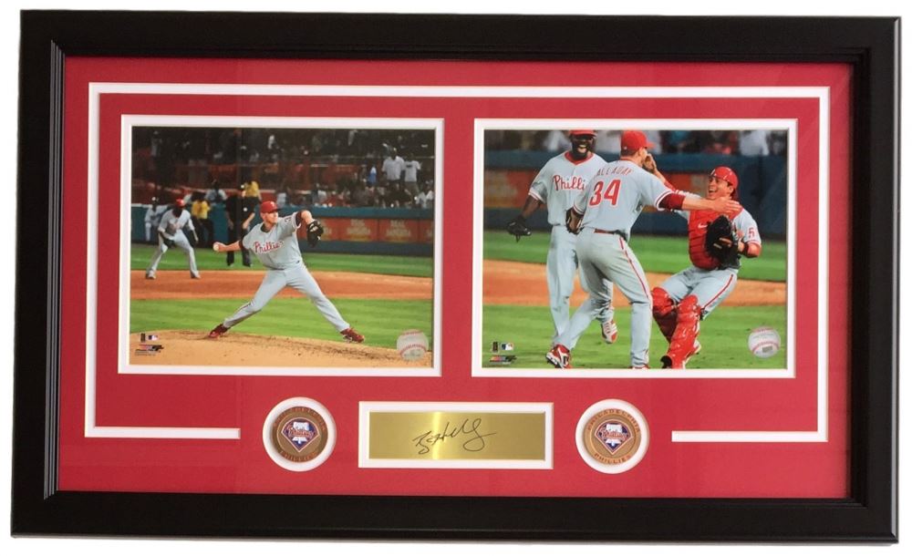 Roy Halladay Philadelphia Phillies 16x27 Custom Framed Photo Display