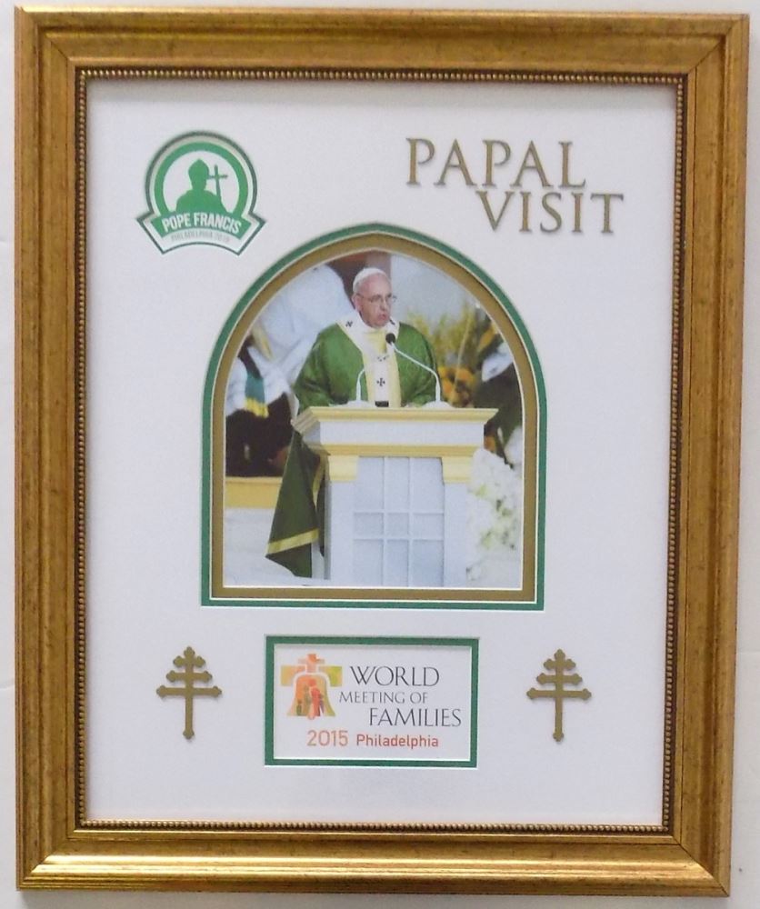 Pope Francis 19x24 Custom Framed Photo Display