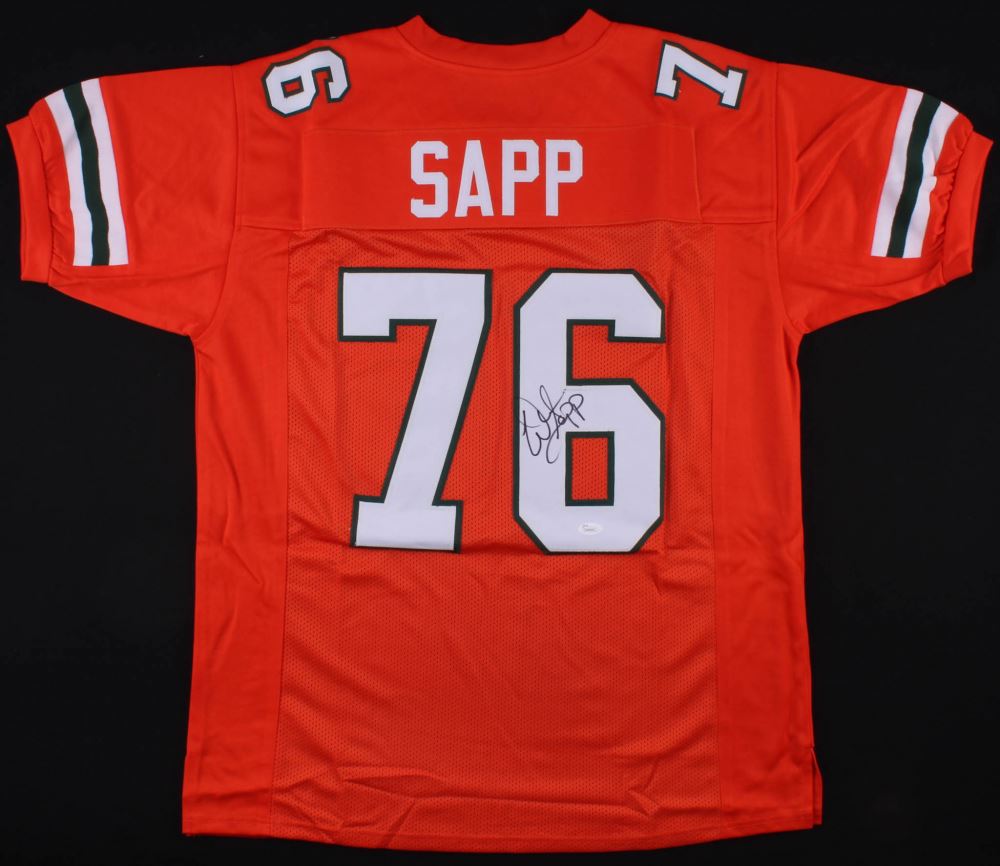 Warren Sapp Signed Miami Hurricanes Jersey (JSA COA)