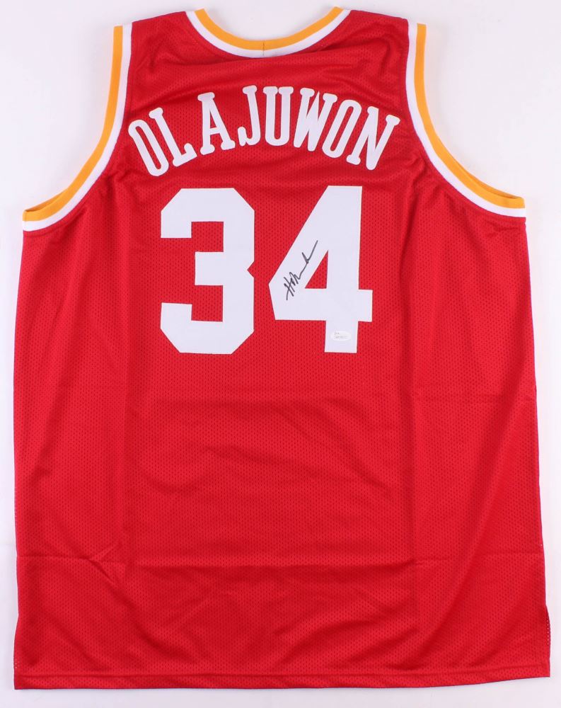 Hakeem Olajuwon Signed Houston Rockets Jersey (JSA COA)