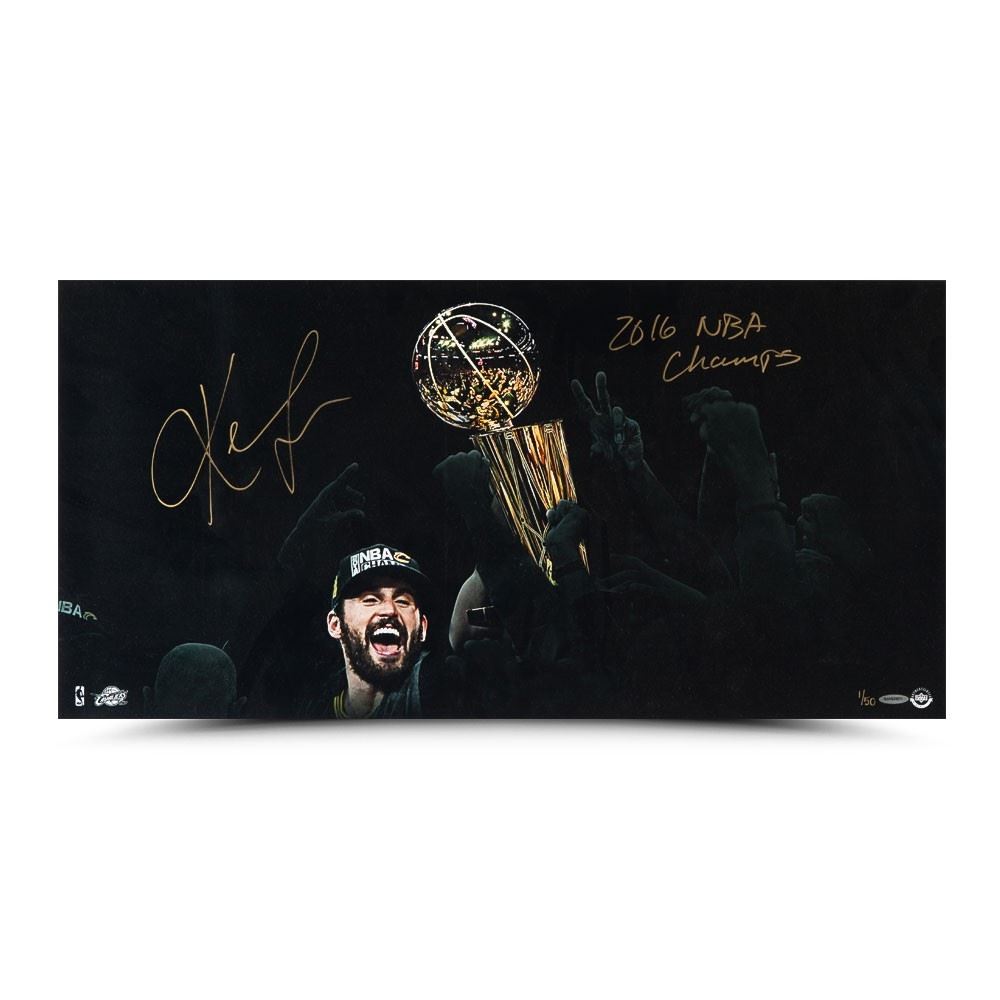 Kevin Love Signed Cleveland Cavaliers "Enduring" 30" x 15" Limited ...