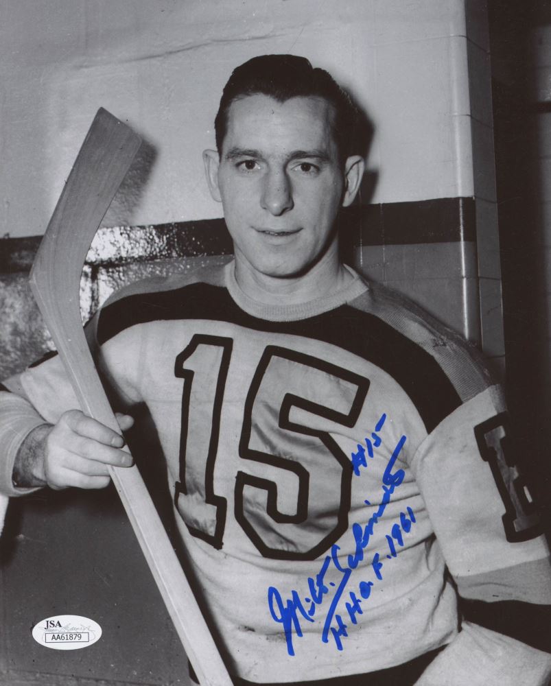 Milt Schmidt Signed Boston Bruins 8x10 Photo Inscribed "HHOF 1961" (JSA ...