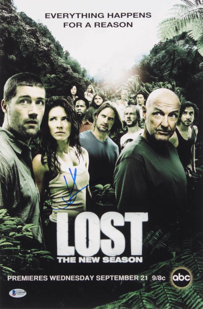 J.J. Abrams Signed Lost 12x18 Poster Photo (Beckett COA)