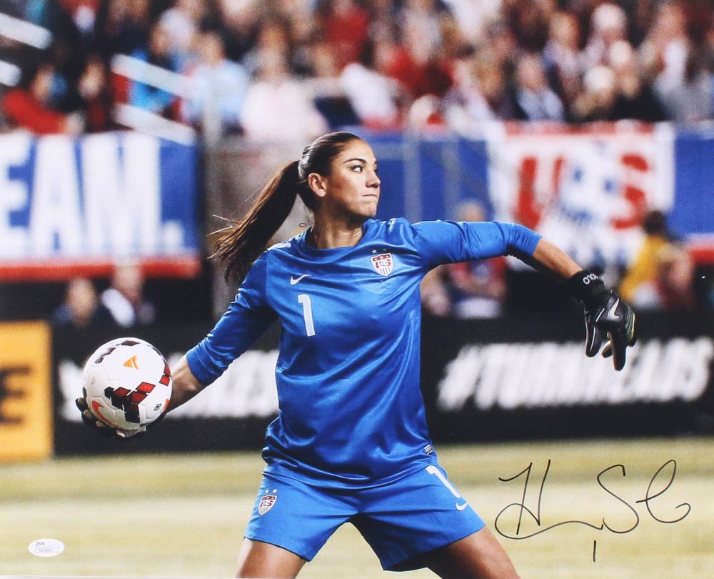 Hope Solo Signed Team USA 16x20 Photo (JSA COA)