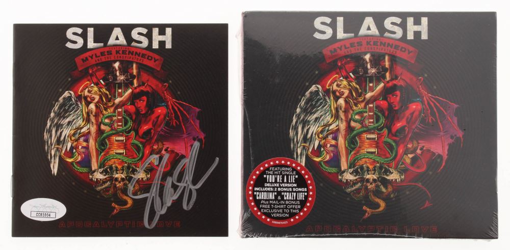 Slash Signed "Apocalyptic Love" CD Album Case (JSA COA)