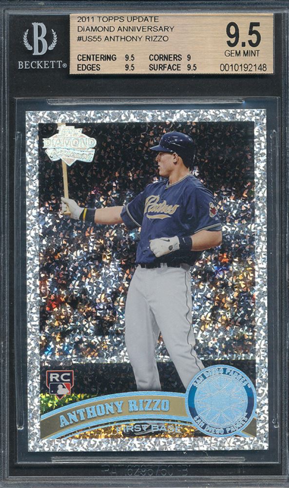 2011 Topps Update Diamond Anniversary #US55 Anthony Rizzo (BGS 9.5)