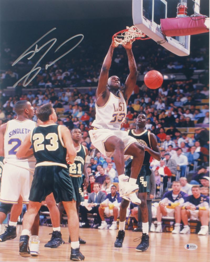 Shaquille O'Neal Signed LSU Tigers 16x20 Photo (Beckett COA)