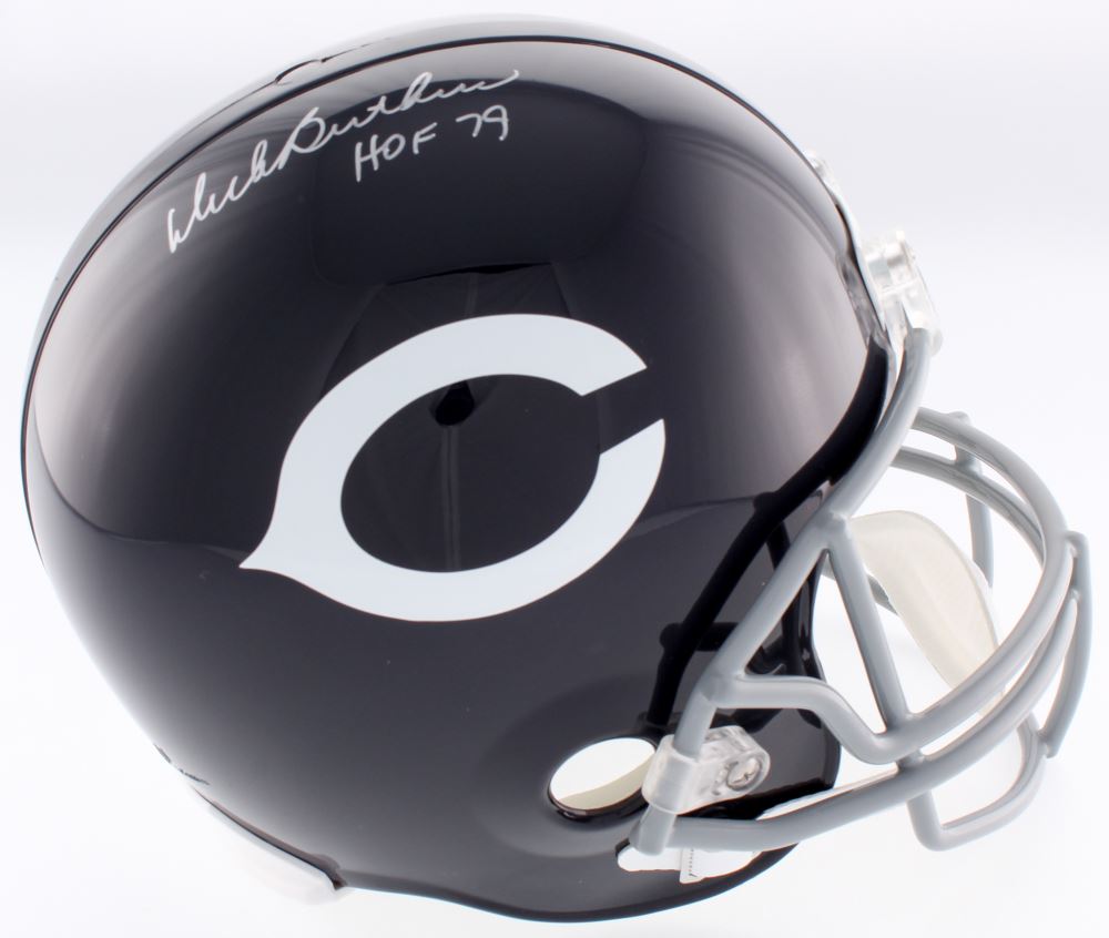 Dick Butkus Signed Chicago Bears Throwback Full-Size Helmet Inscribed ...