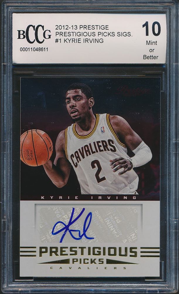 2012-13 Prestige Prestigious Picks Signatures #1 Kyrie Irving (BCCG 10)