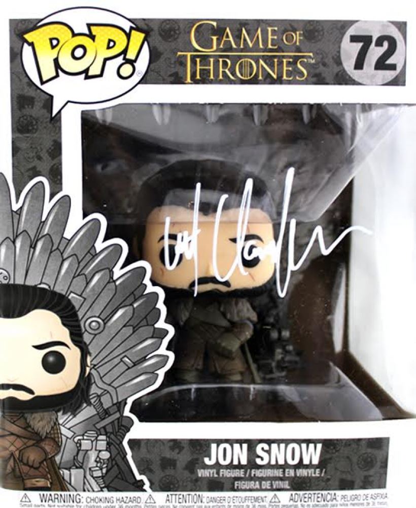 Kit Harington Signed "Game of Thrones" #72 Jon Snow Funko Pop Figure ...