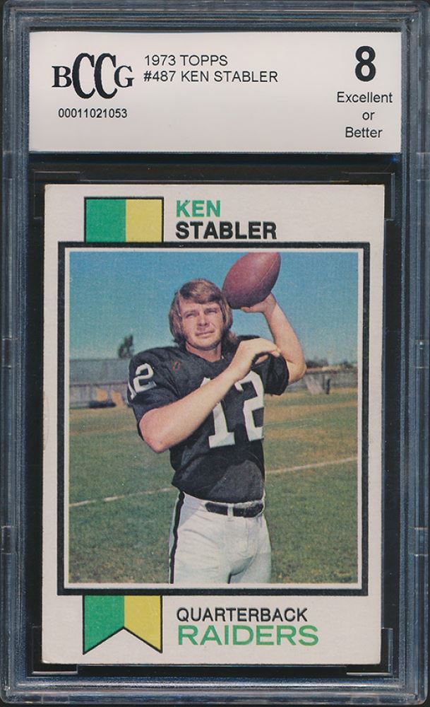 1973 Topps #487 Ken Stabler RC (BCCG 8)