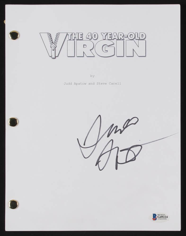 Judd Apatow Signed "The 40-Year-Old Virgin" Full Movie Script (Beckett COA)