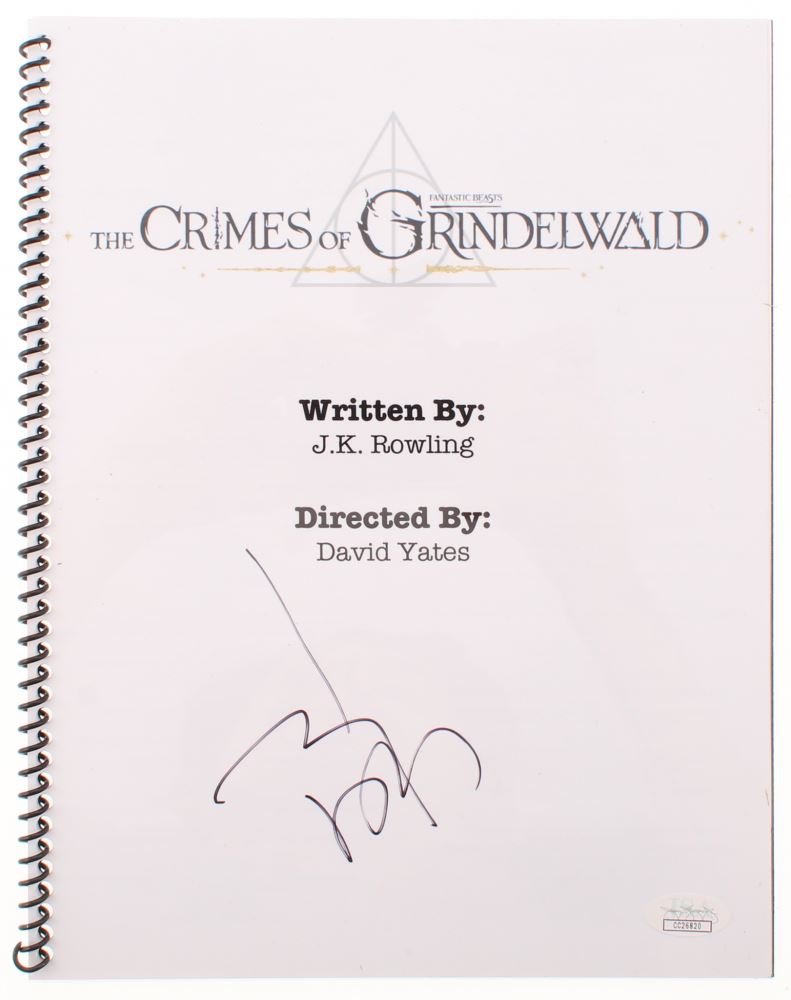 Johnny Depp Signed "Fantastic Beasts: The Crimes of Grindelwald" Movie ...