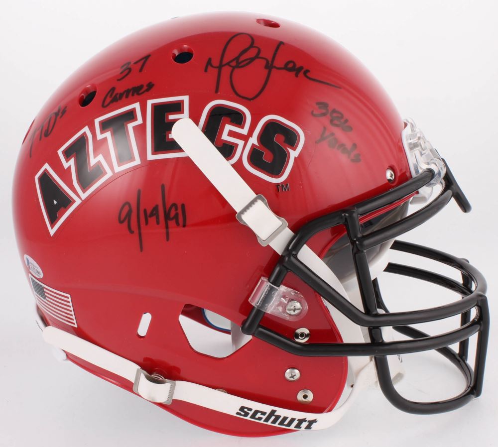 Marshall Faulk Signed San Diego State Aztecs Full-Size Authentic On ...
