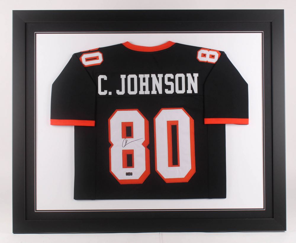 Chad Johnson Signed Oregon State Beavers 35.5x43.5 Custom Framed Jersey ...