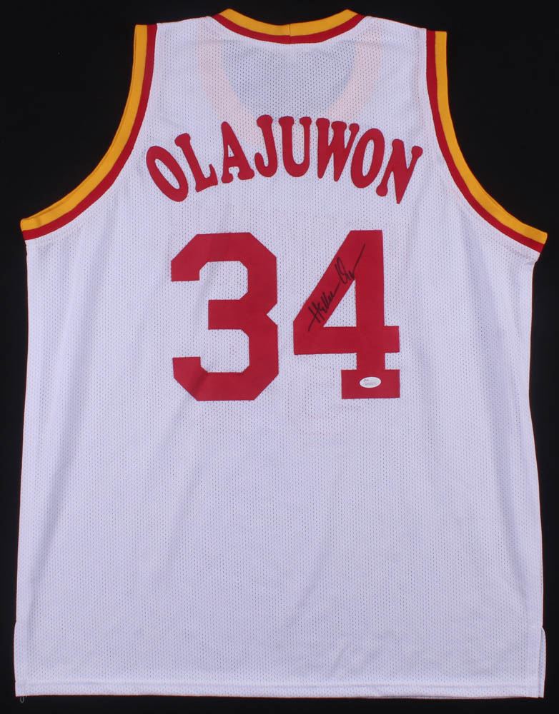 Hakeem Olajuwon Signed Houston Rockets Jersey (JSA COA)