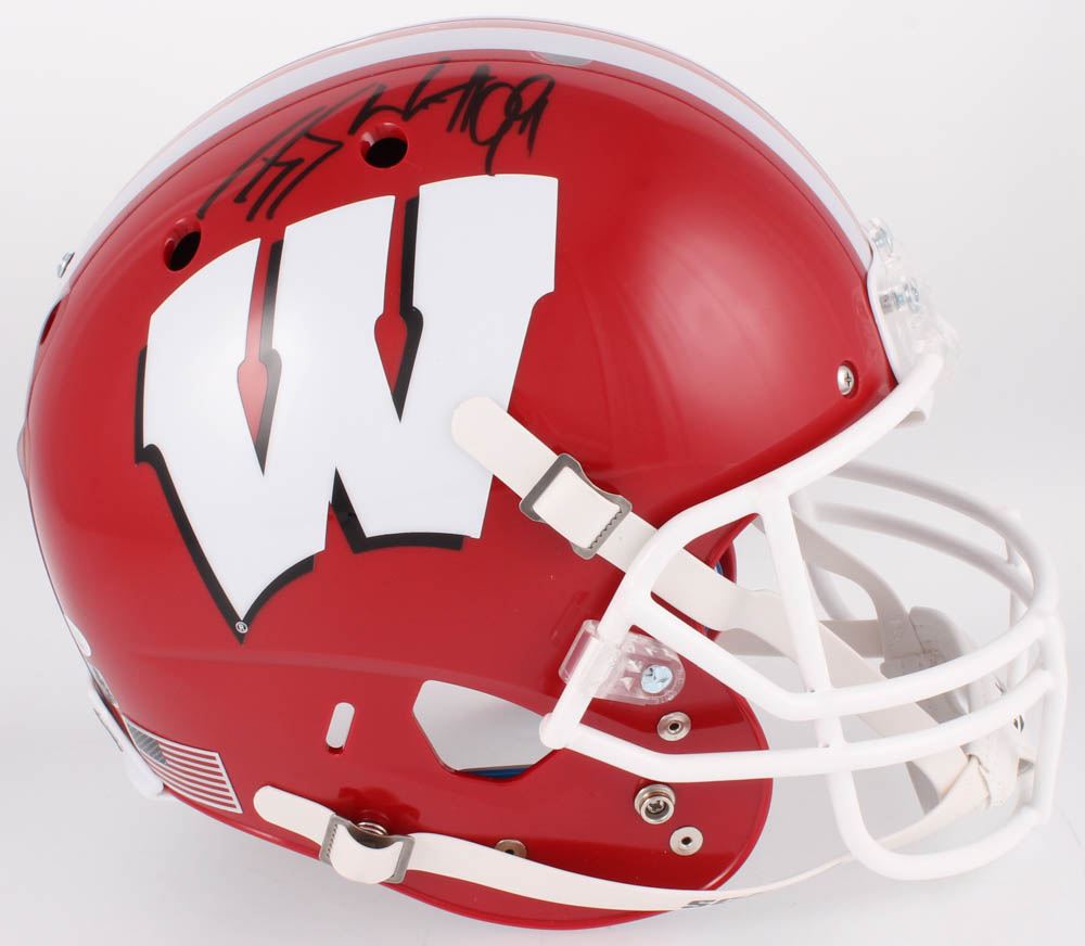 J.J. Watt Signed Wisconsin Badgers Full-Size Helmet (JSA COA Watt Hologram)