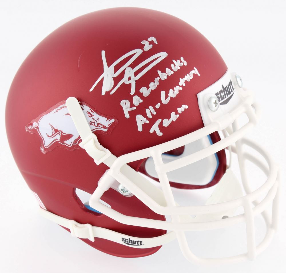 Steve Atwater Signed Arkansas Razorbacks Mini Helmet Inscribed ...