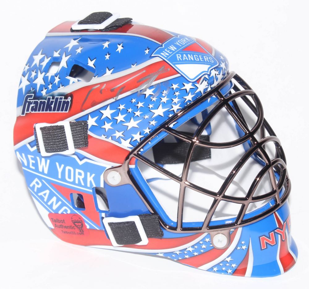 Cam Talbot Antti Raanta Signed New York Rangers Mini Goalie Mask ...
