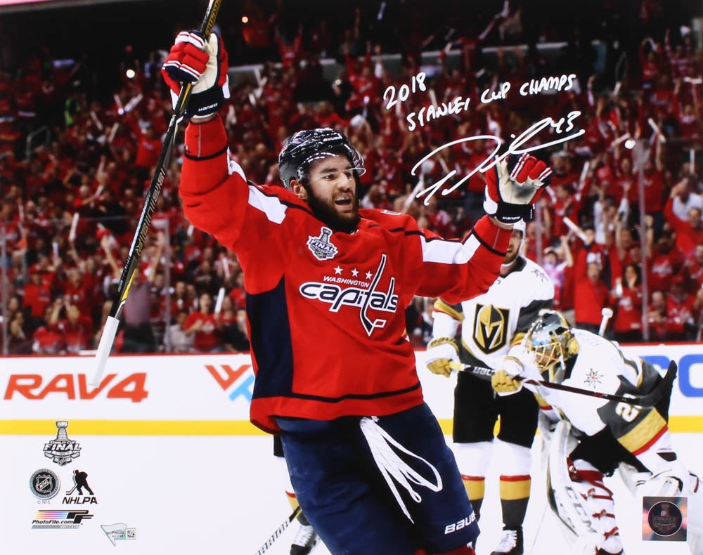 Tom Wilson Signed Washington Capitals 16x20 Photo Inscribed "2018 ...