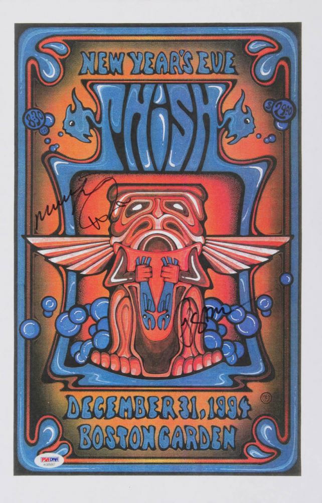 "Phish" 11x17 Poster Band-Signed by (3) with Trey Anastasio, Mike ...