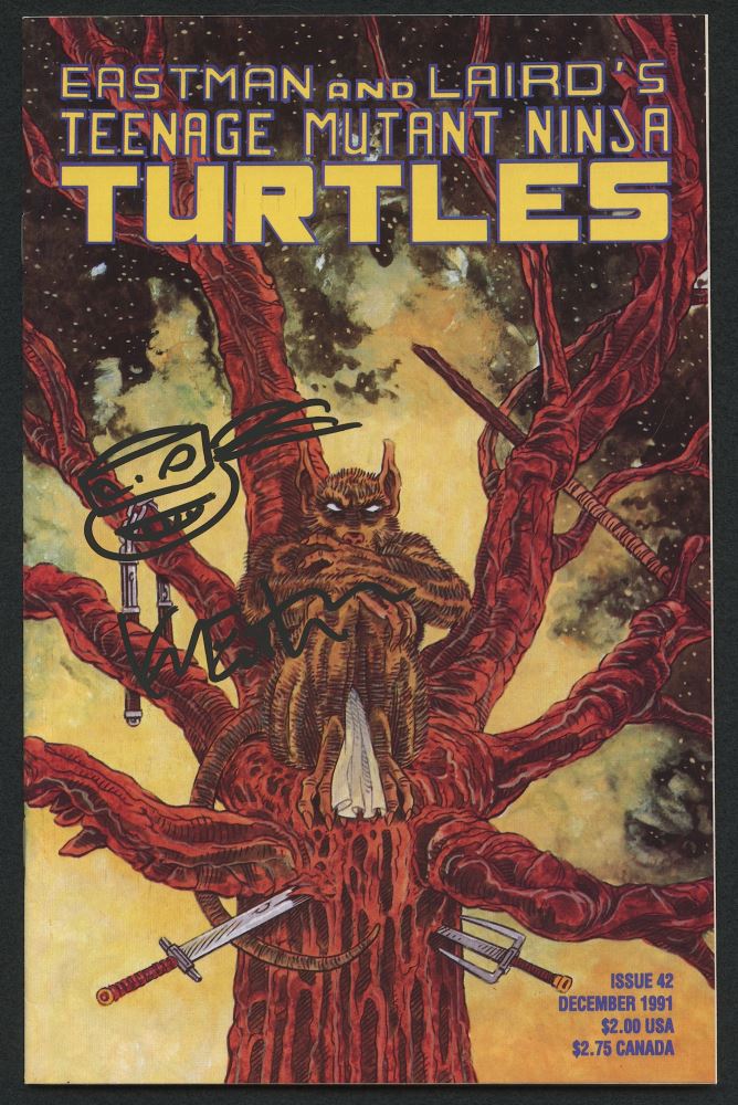 Kevin Eastman Signed Teenage Mutant Ninja Turtles Original Comic Book ...