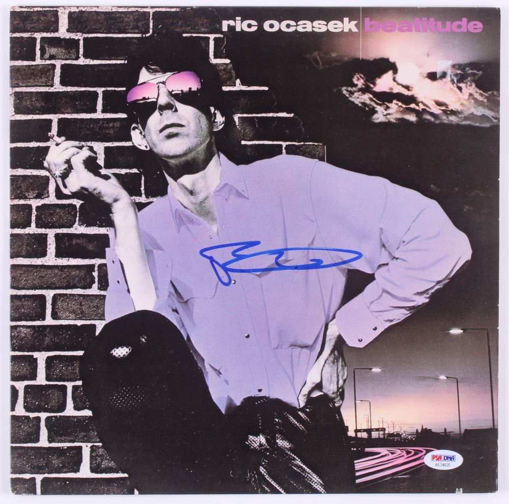 Ric Ocasek Signed "Beautitude" Vinyl Record Album (PSA Hologram)