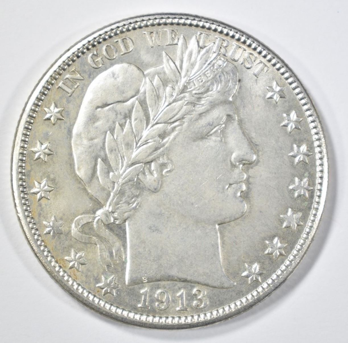 1913 D BARBER HALF DOLLAR V CH UNC 1913-d-barber-half-dollar-v-ch-unc
