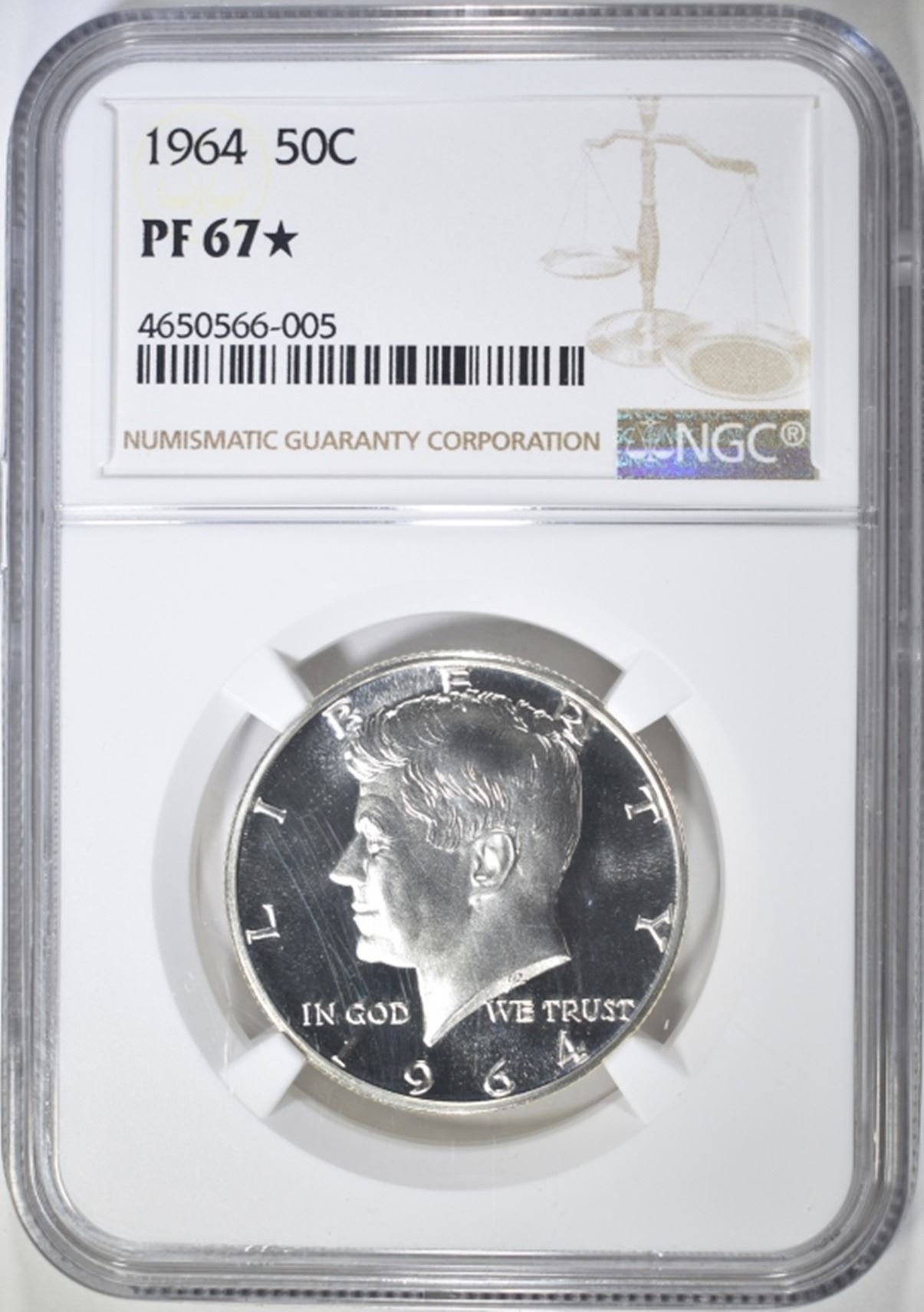 1964 NGC PF67* KENNEDY HALF DOLLAR