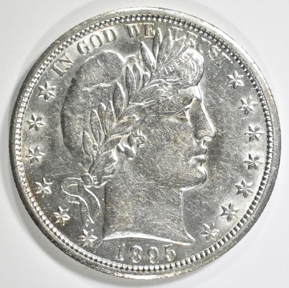 1895-O BARBER HALF DOLLAR AU/BU