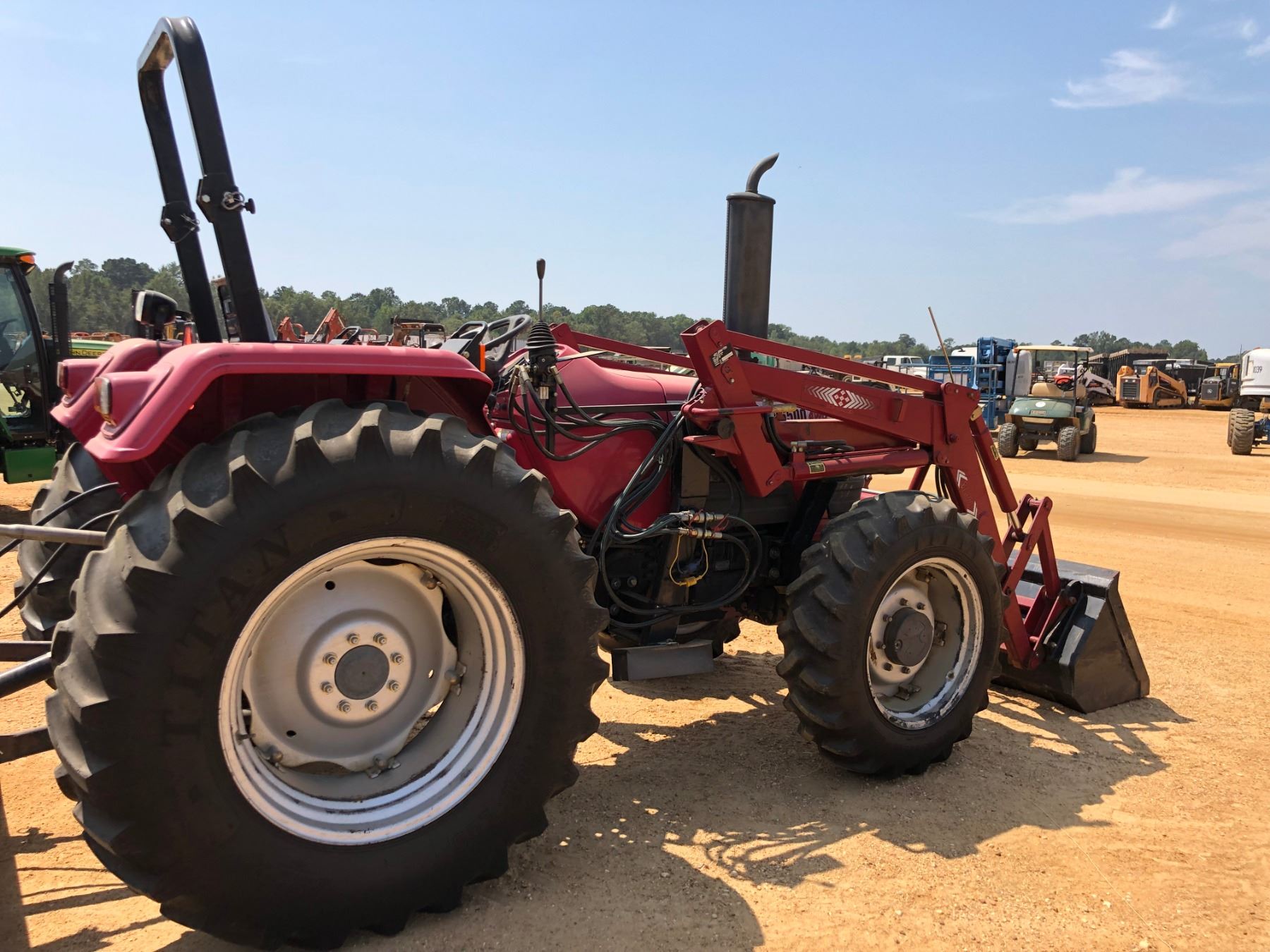 MAHINDRA 6500 FARM TRACTOR VIN SN PS 1055 MFWD 2 REMOTES TAS ML360 MAHINDRA 6500 FARM TRACTOR VIN SN PS 1055 MFWD 2 REMOTES TAS ML360