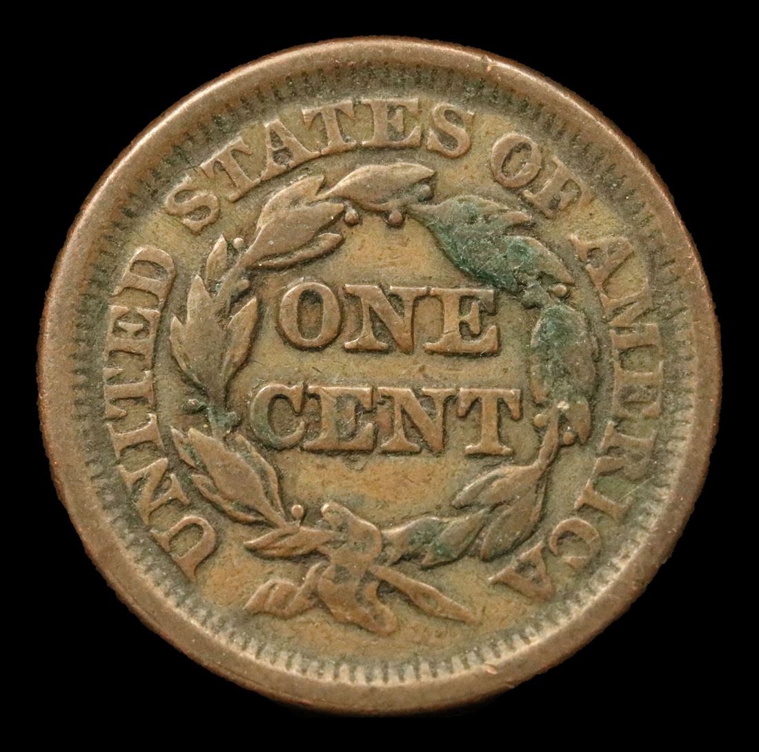 1851 Braided Hair Large Cent 1c Grades vf+