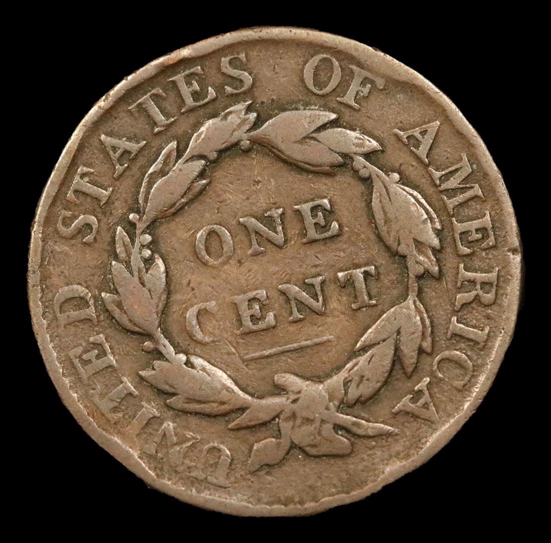 1819 Coronet Head Large Cent 1c Grades vf+