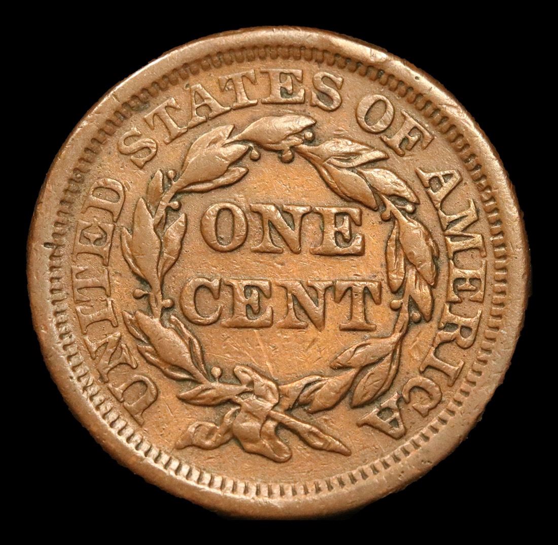 1856 Braided Hair Large Cent 1c Grades Select AU