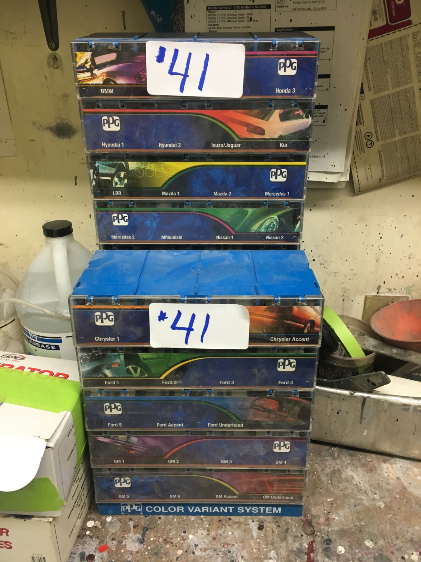 PPG color variant system