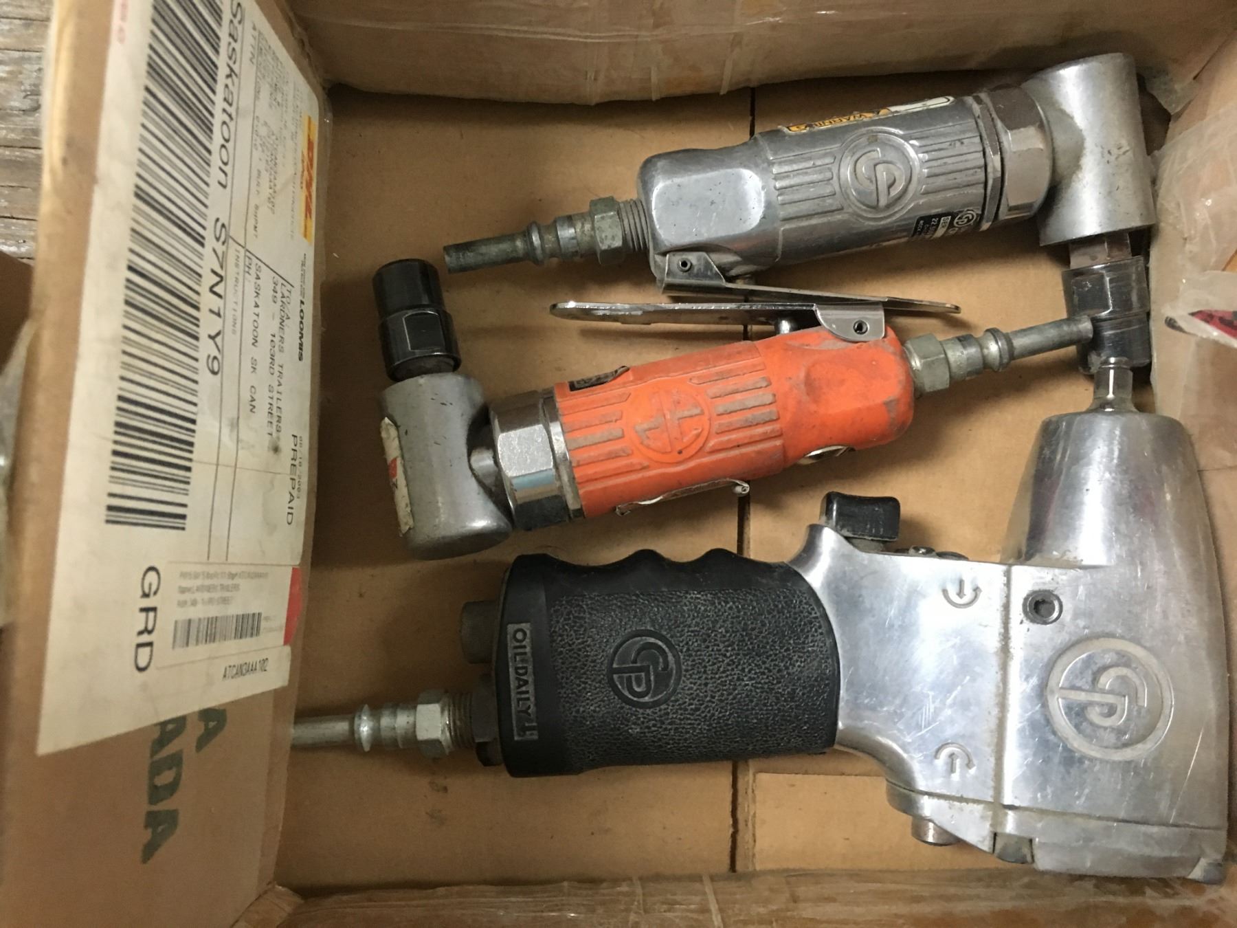 Chicago air rachet (CP719-11248K), Die grinder CP875 SN#04243A, Astro ...